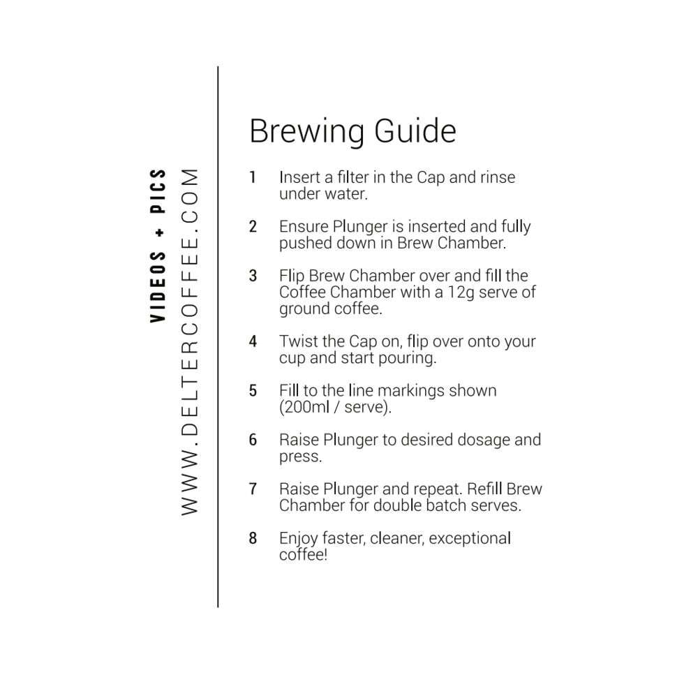 Delter Coffee Press – Grouch and Co Coffee Roasters